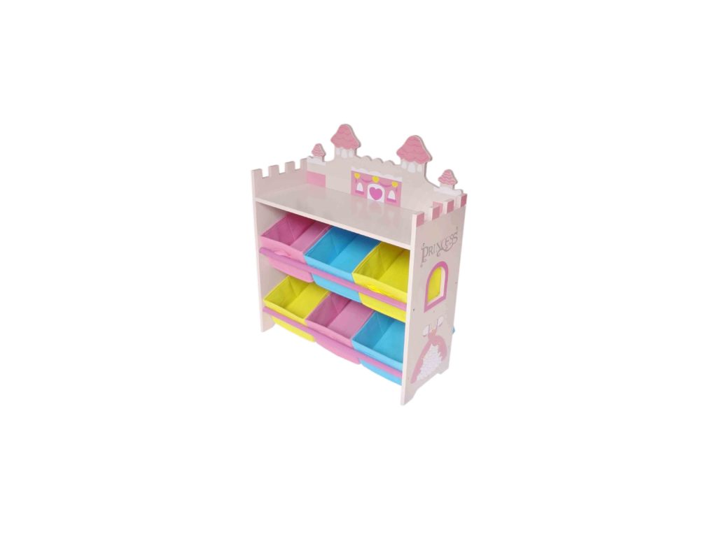 Princess Castle Themed Storage Unit 6 Bins – Kiddi Style (EU)